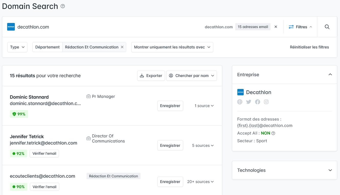 Avis Hunter.io : Trouver facilement des adresses emails ! Test complet ...